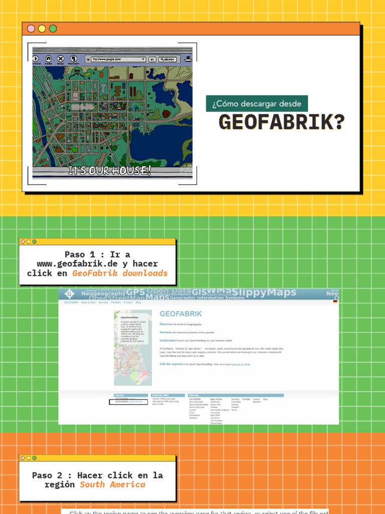 Cómo Descargar Desde GeoFabrik | PDF
