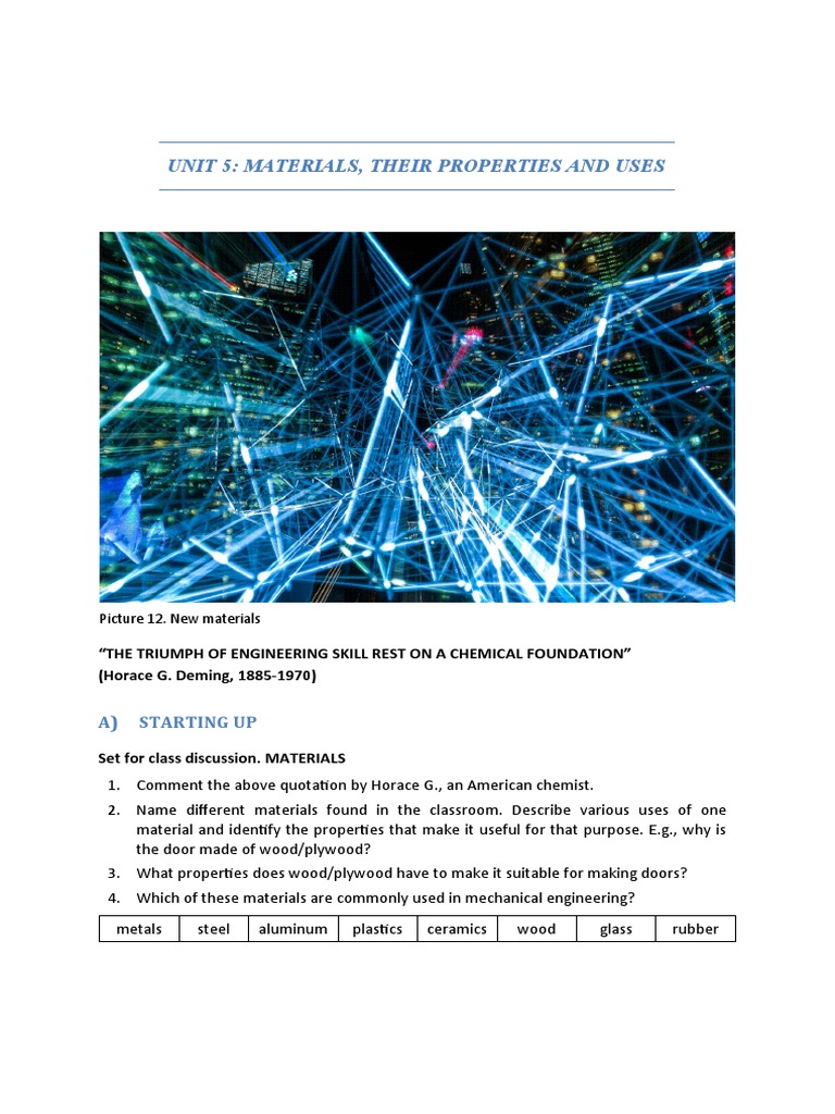 UNIT 5 Materials 2 | PDF | Heat Treating | Ductility