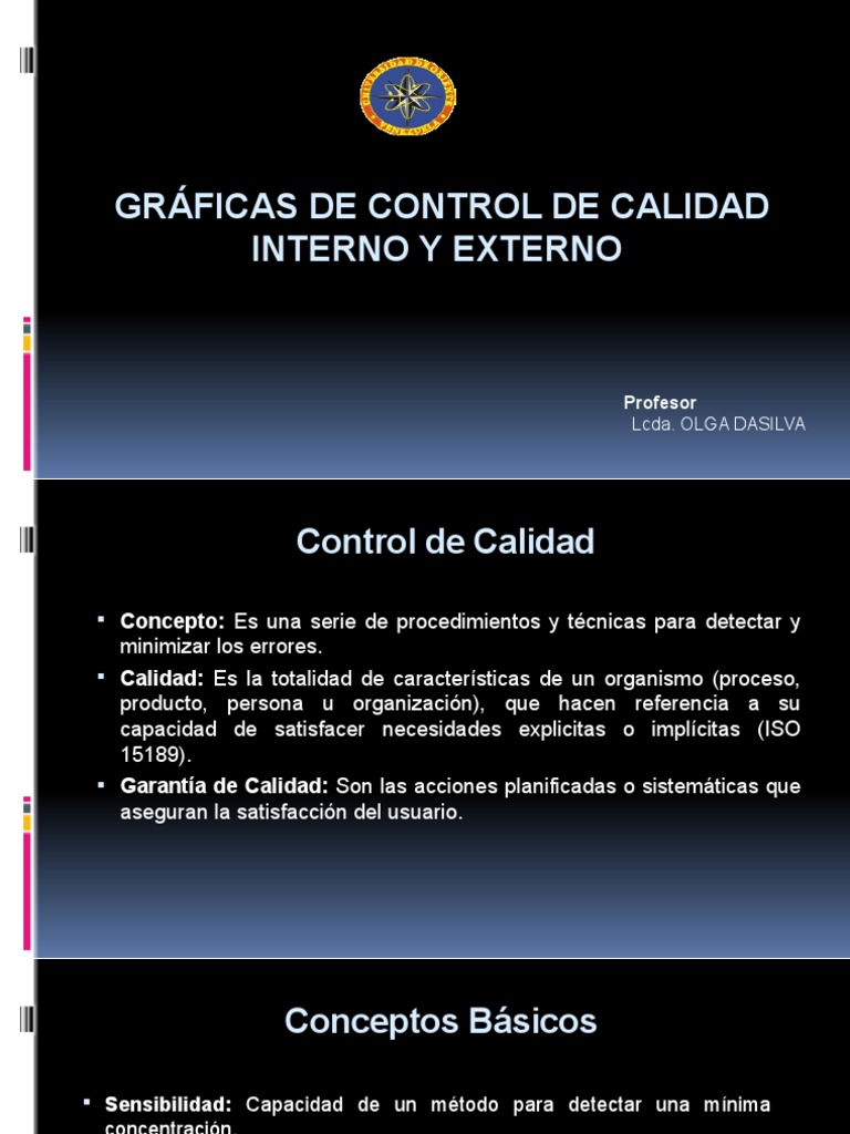 Control de Calidad Interno y Externo | PDF | Calidad (comercial ...