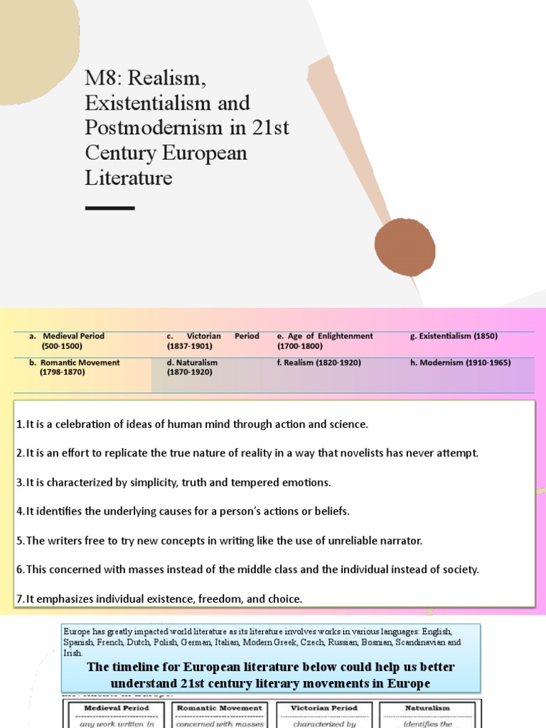 Module 8 | PDF | Literary Realism | Realism (Arts)