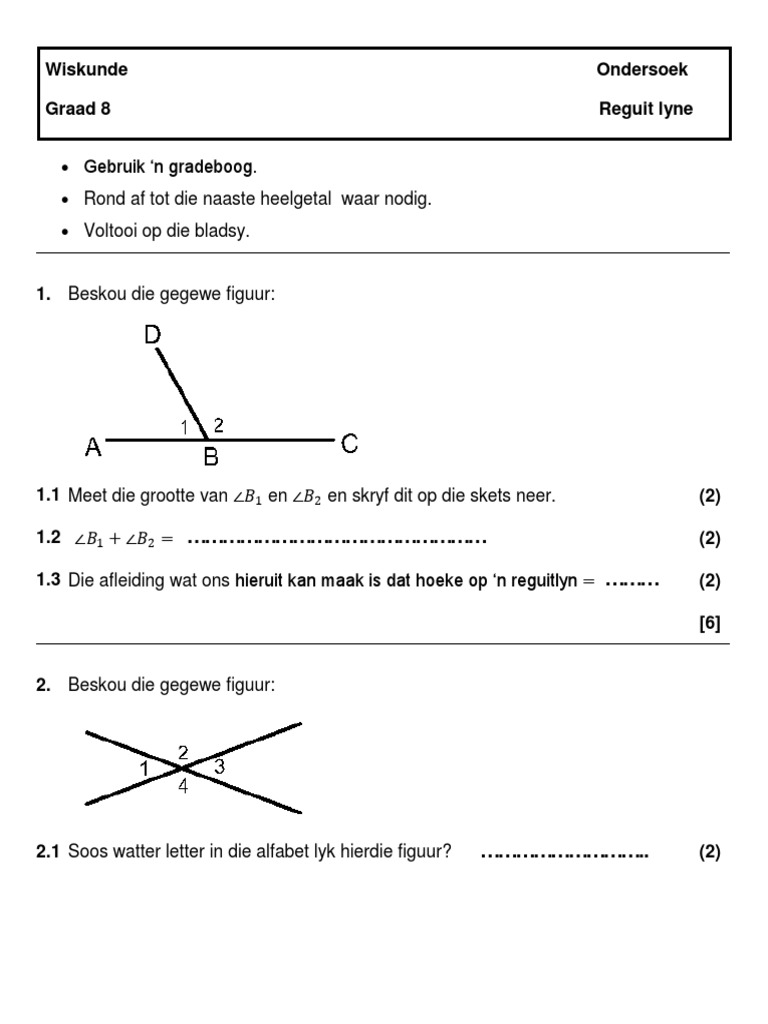 GR 8 Meetkunde Ondersoek | PDF