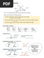 Geometry Notes Grade 9 Mathematics | PDF | Triangle | Angle
