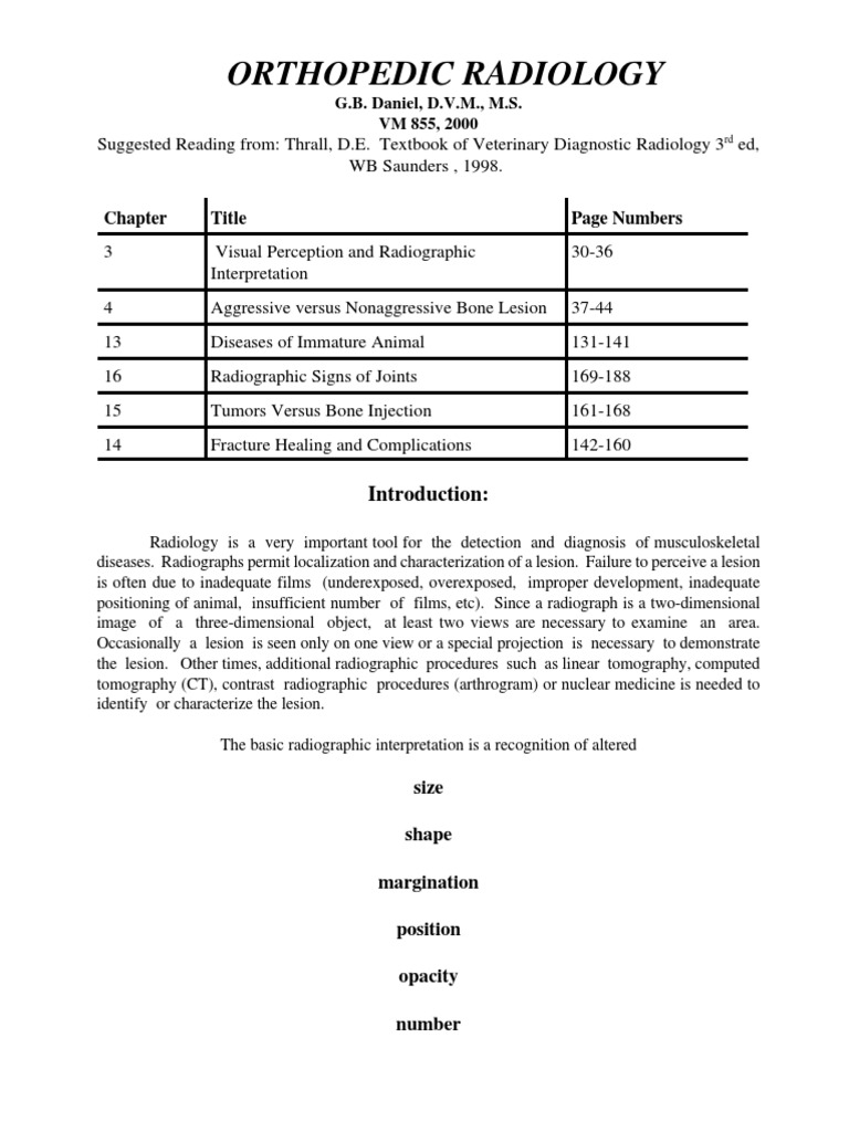 Ortho Notes | PDF | Bone | Osteoporosis