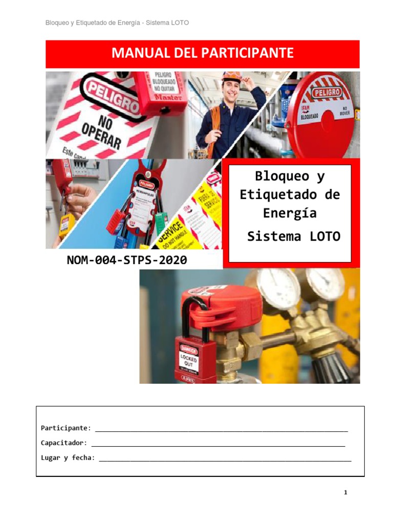Procedimiento LOTO: Bloqueo y Etiquetado | PDF | Administración de ...