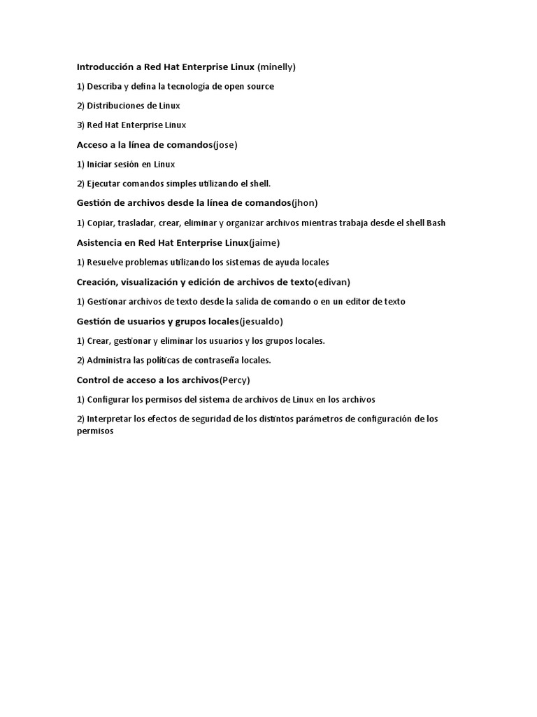 Introducción A Red Hat Enterprise Linux (Exposicion) | PDF | Tecnología