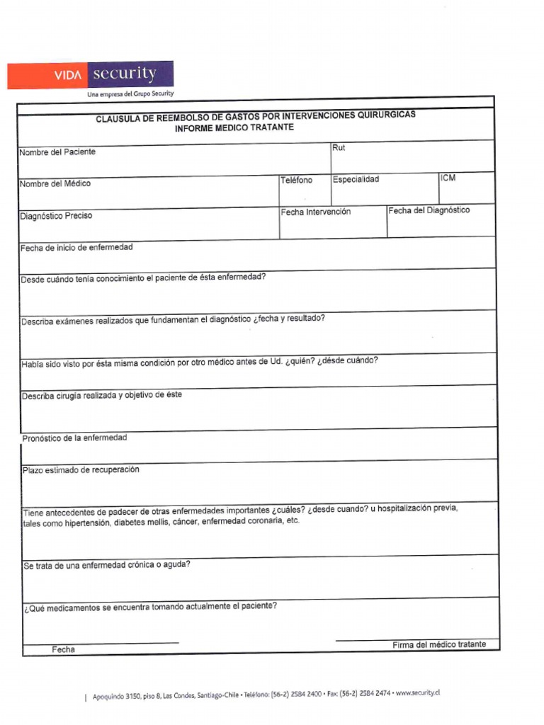 Vida Security Informe | PDF