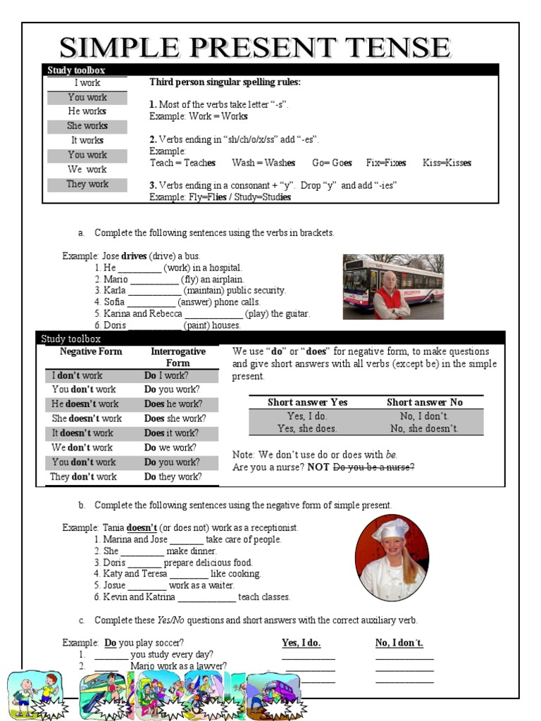 Simple Present Fun Activities Games Grammar Guides - 32655 | PDF | Syntax | Language Mechanics