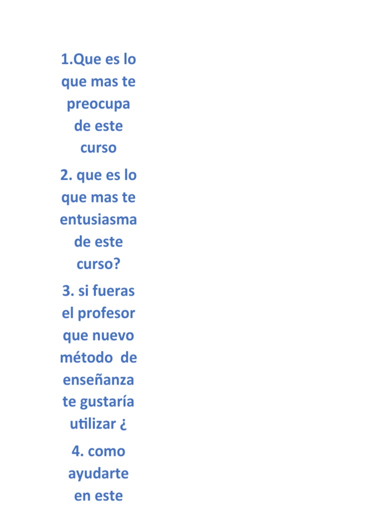 Preguntas para La Clase Ifc Comfacor | PDF