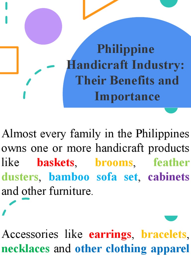 Q2 Week4 Philippine Handicraft Industry | PDF | Textiles
