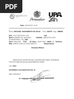 Atestado Médico para Uso de Piscina | PDF
