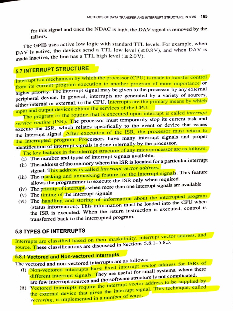 8085 6 Interrupts | PDF | Central Processing Unit | Electronics