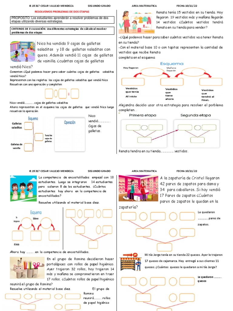 Resolvemos Problemas de Dos Etapas 2 | PDF