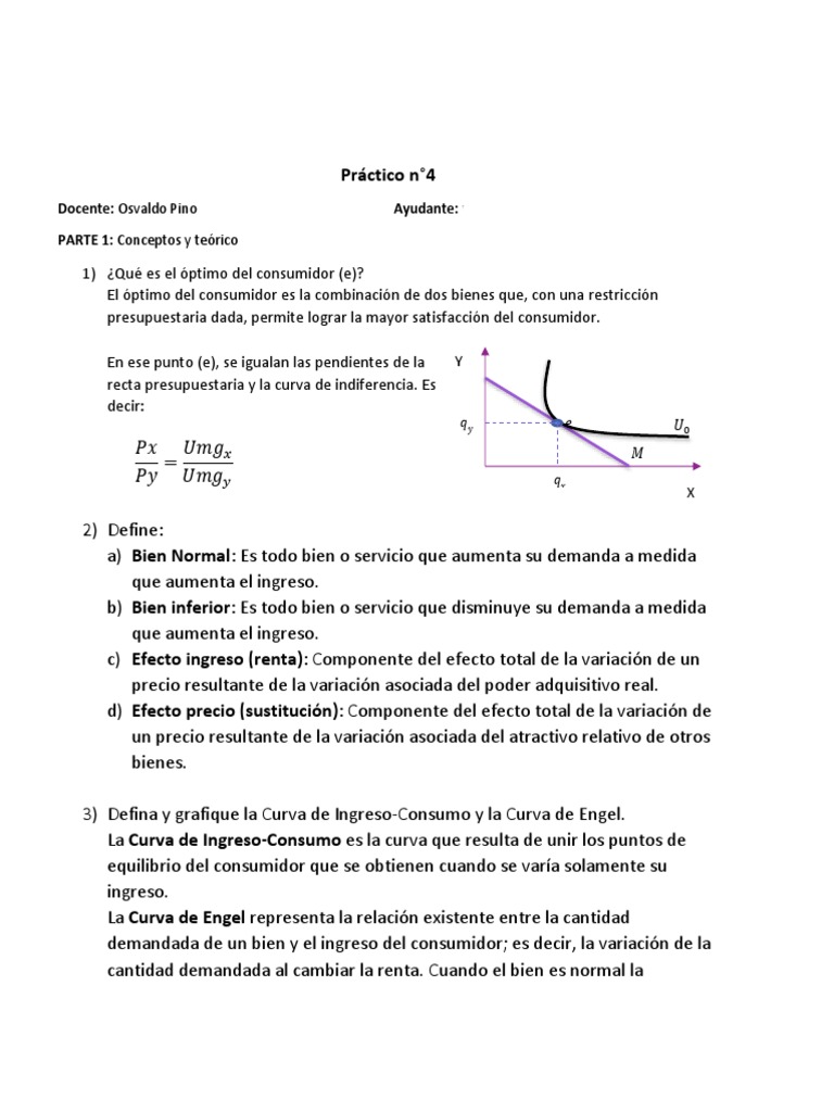 Practico 4 (arreglado) | PDF | Curva de demanda | Exponenciación