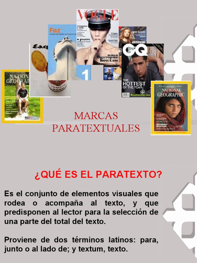 El Paratexto (3) | PDF | Comunicación humana | Comunicación