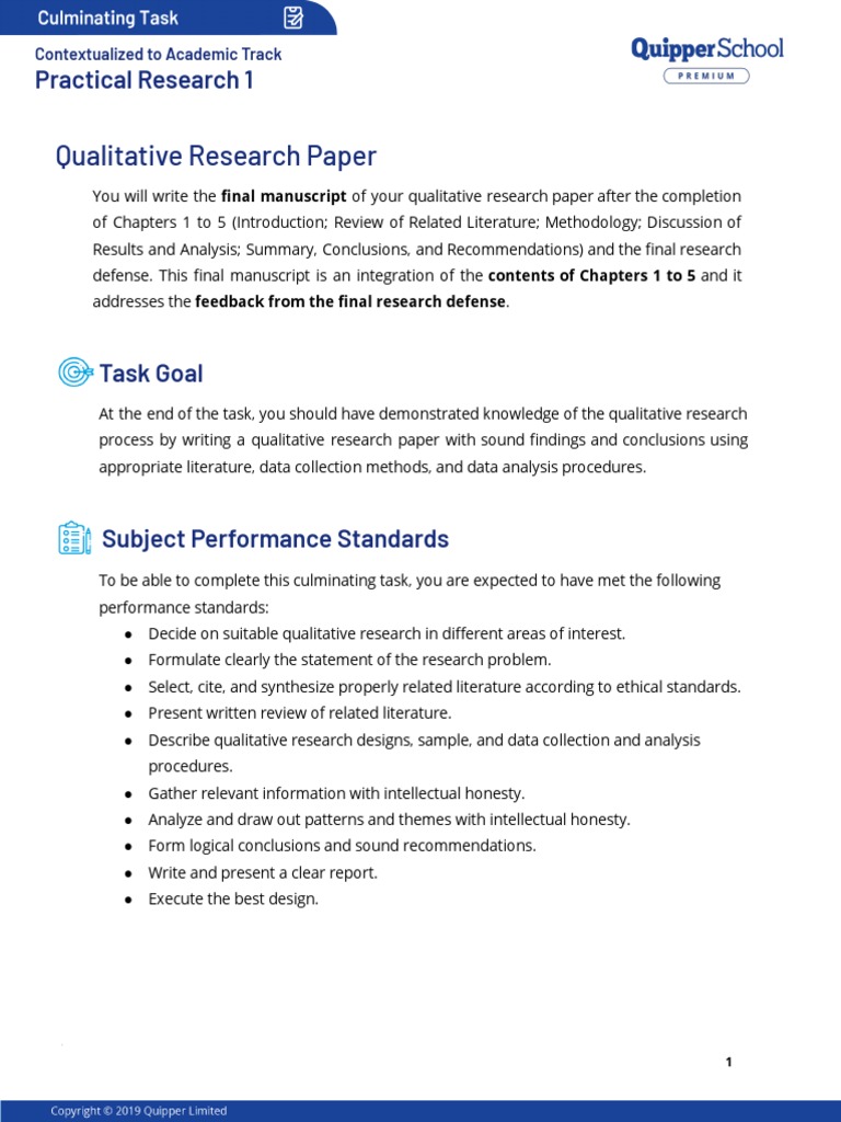 Final (CT) Pr1 11 12 Unit 1 Research Paper | PDF | Methodology ...