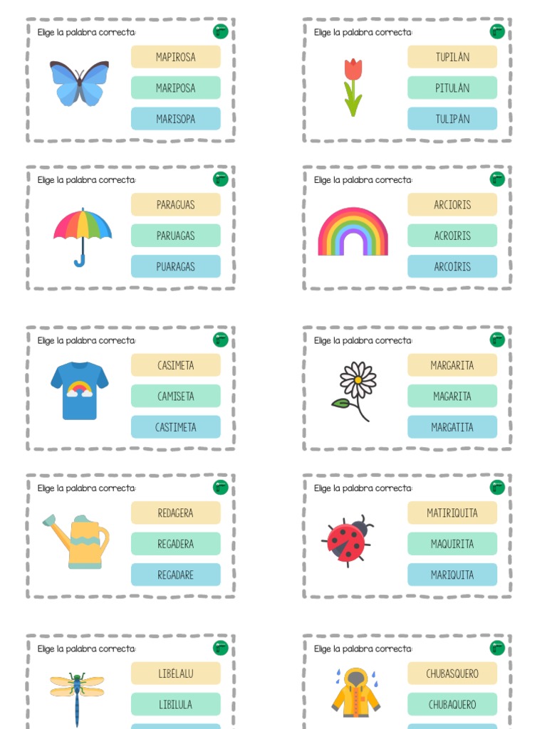 Lectura Vocabulario Primavera | PDF