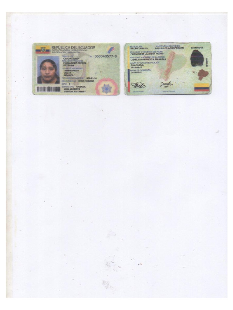 Cédula de Mamá | PDF