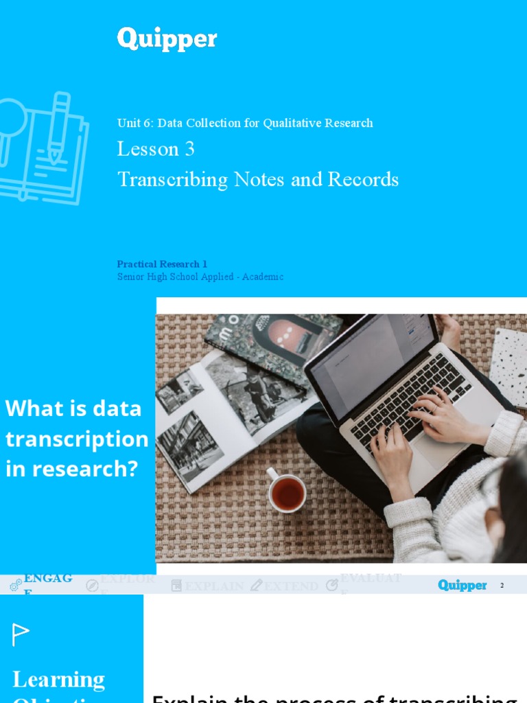 Transcribing Data for Students | PDF | Qualitative Research | Data