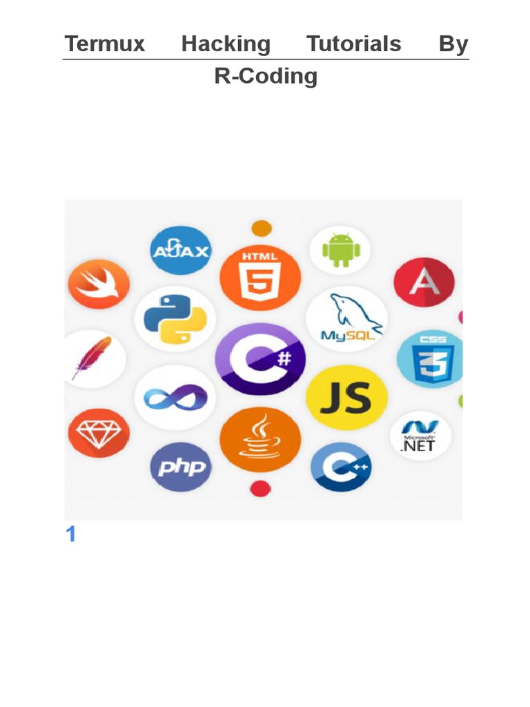 Termux Tutorials by R-Codind | PDF | Security Hacker | Android (Operating System)