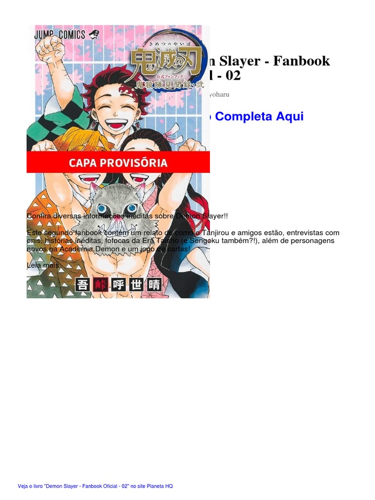 Fanbook Oficial Demon Slayer - 02 | PDF