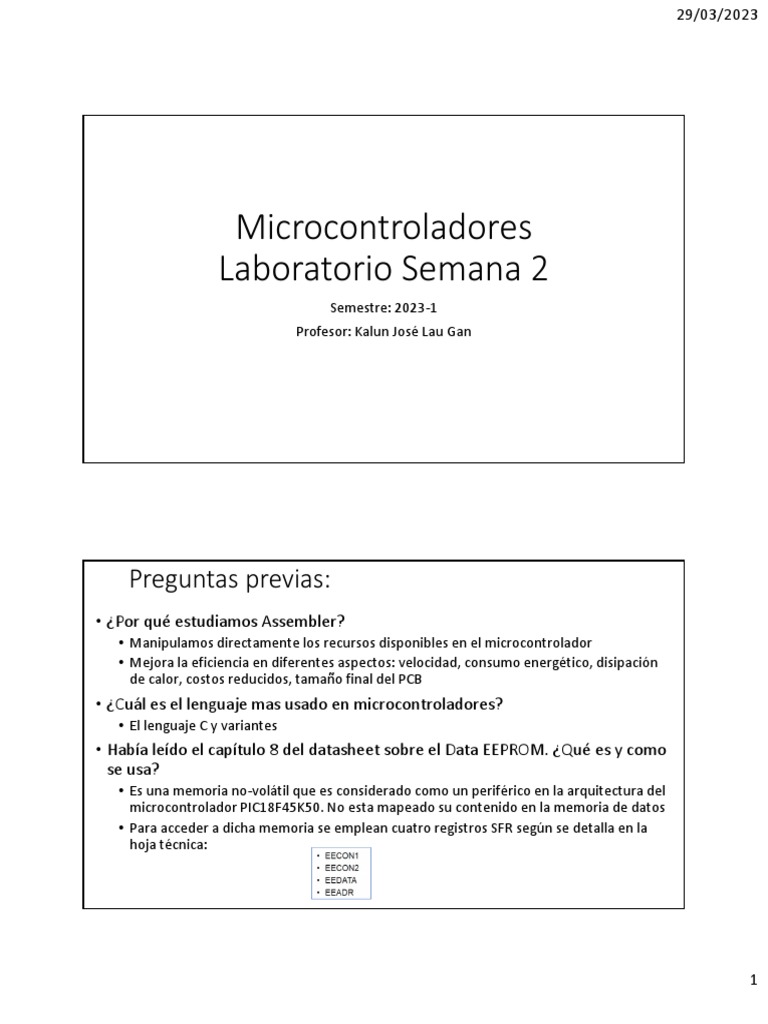 PIC18F45K50 | PDF | Lenguaje ensamblador | Microcontrolador