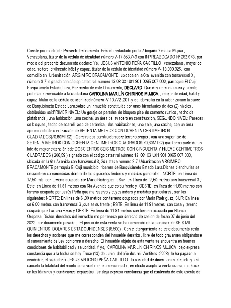 Carolina Chirinos | PDF