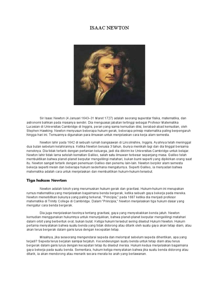 Isaac Newton | PDF