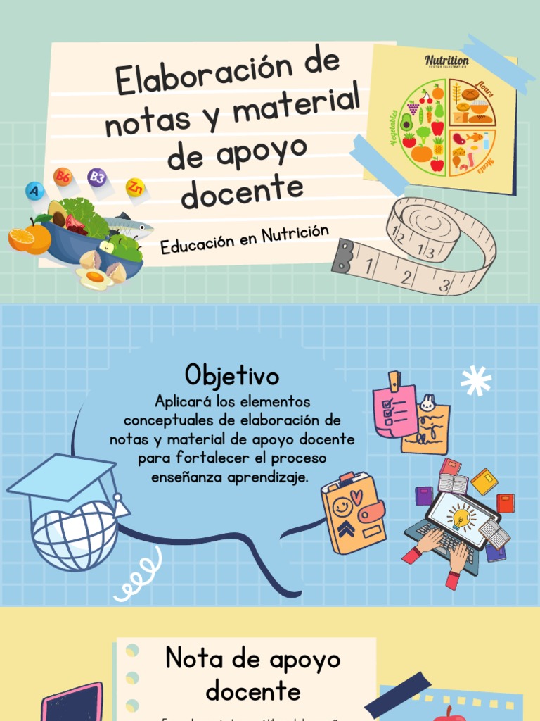 Elaboración de Notas y Material de Apoyo Docente | PDF | Aprendizaje | Enseñando