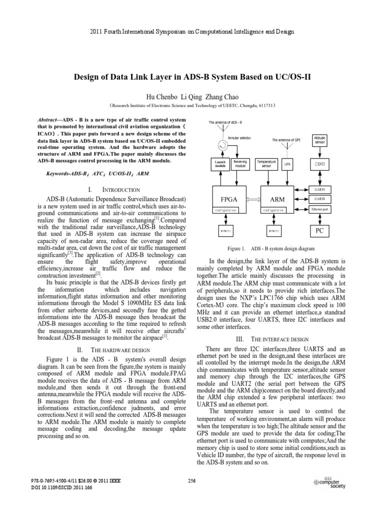 Design Of Data Link Layer In Ads B System Based On Uc Os Ii Pdf Systems Engineering