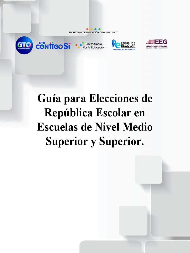 Guía para Elecciones de República Escolar en Escuelas de Nivel Medio Superior y Superior | PDF ...