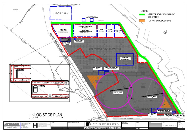 Construction Site Logistics Plan | PDF | Engineering | Civil Engineering