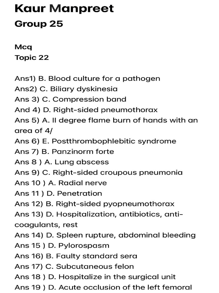 MCQs of Topic 22 | PDF MCQs of Topic 22 | PDF
