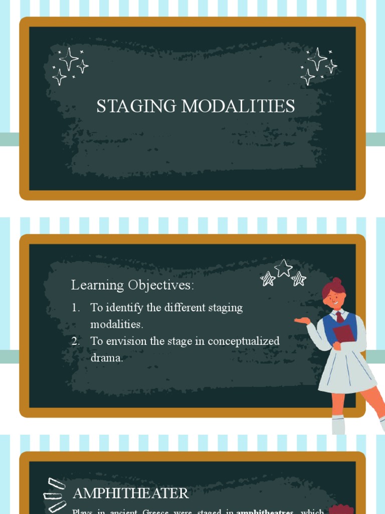 Exploring Staging Modalities in Theatre | PDF | Oral Literature ...