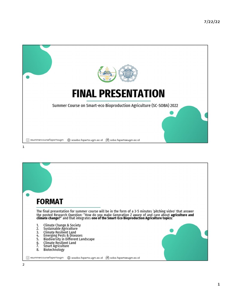 Final Presentation of SC-SOBA 2022 | PDF
