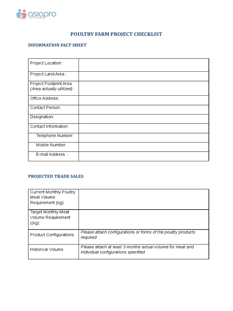Poultry Farm Checklist_E&L.docx | PDF | Poultry | Water