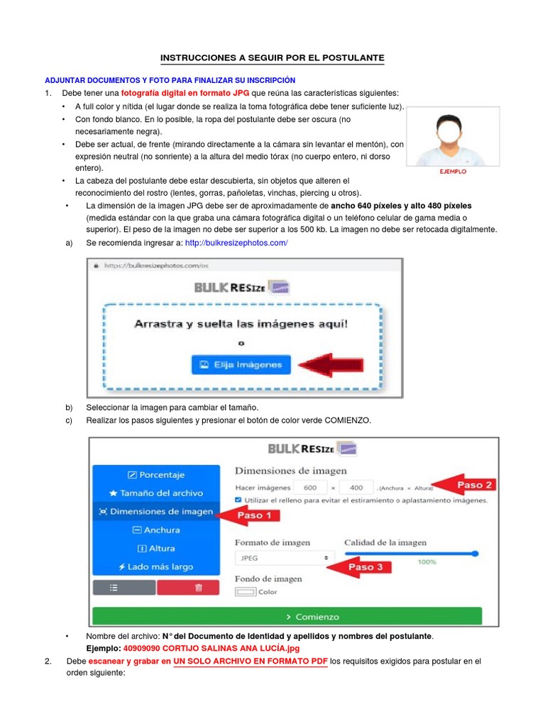 Usmp Postulacion Pasos | PDF | Privacidad de la información