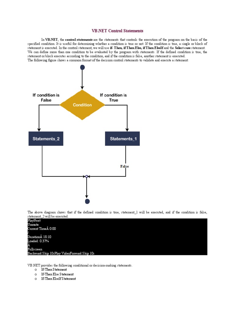Control Statement | PDF | Boolean Data Type | Mathematical Logic
