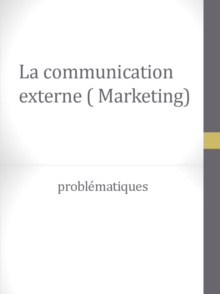 Stratégies de communication externe | PDF | Publicité | Commercialisation