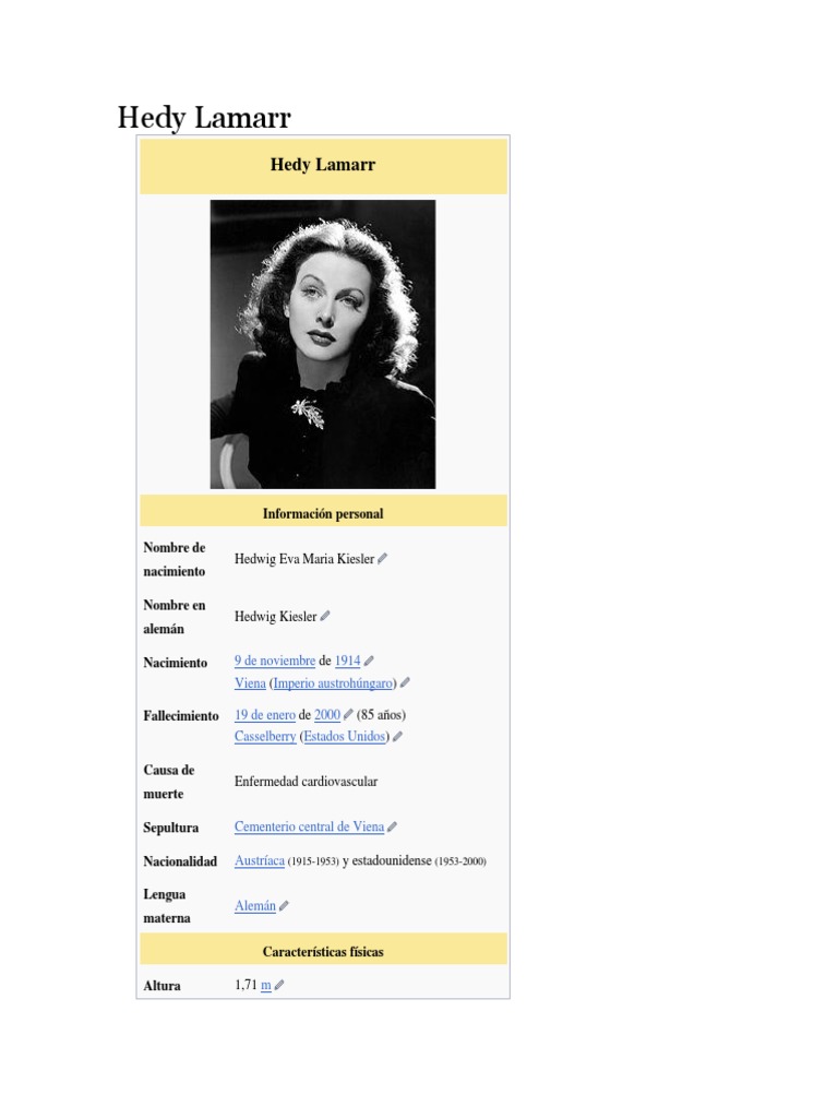 Hedy Lamarr | PDF