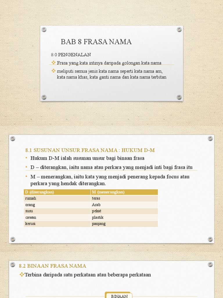 Pengenalan Frasa Nama dalam Bahasa Melayu | PDF