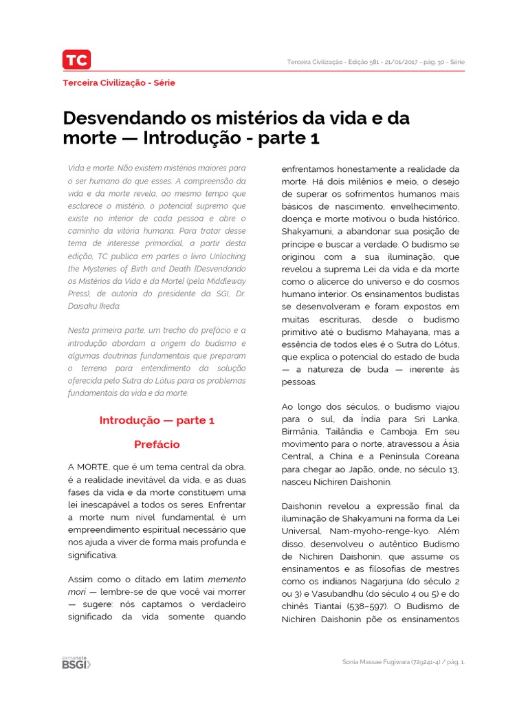 Desvendando Os Misterios Da Vida e Da Morte Introducao Parte 1 | PDF ... Desvendando Os Misterios Da Vida e Da Morte Introducao Parte 1 | PDF ...