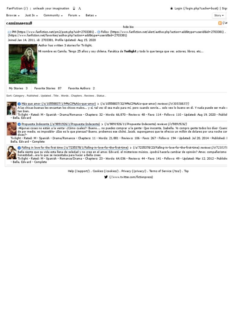 Camimasen18 - FanFiction | PDF