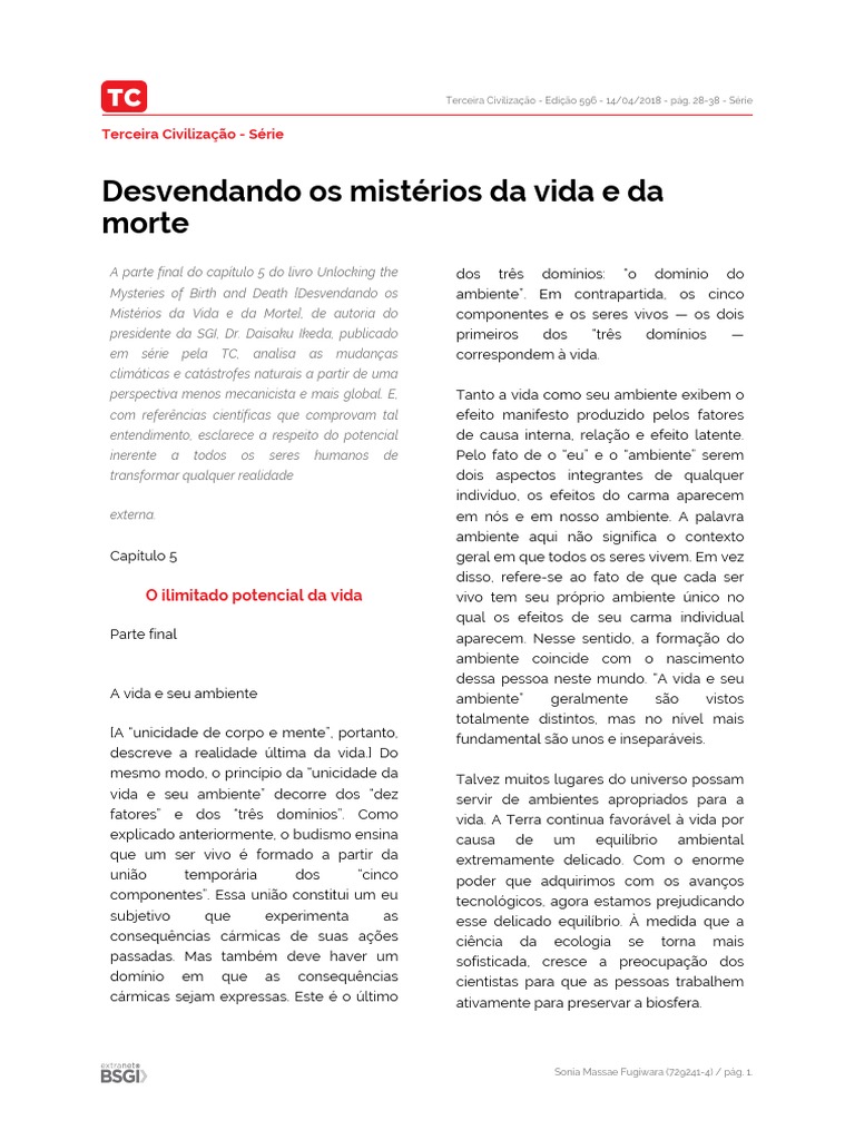 Desvendando Os Misterios Da Vida e Da Morte Capitulo 5 Parte Final ... Desvendando Os Misterios Da Vida e Da Morte Capitulo 5 Parte Final ...