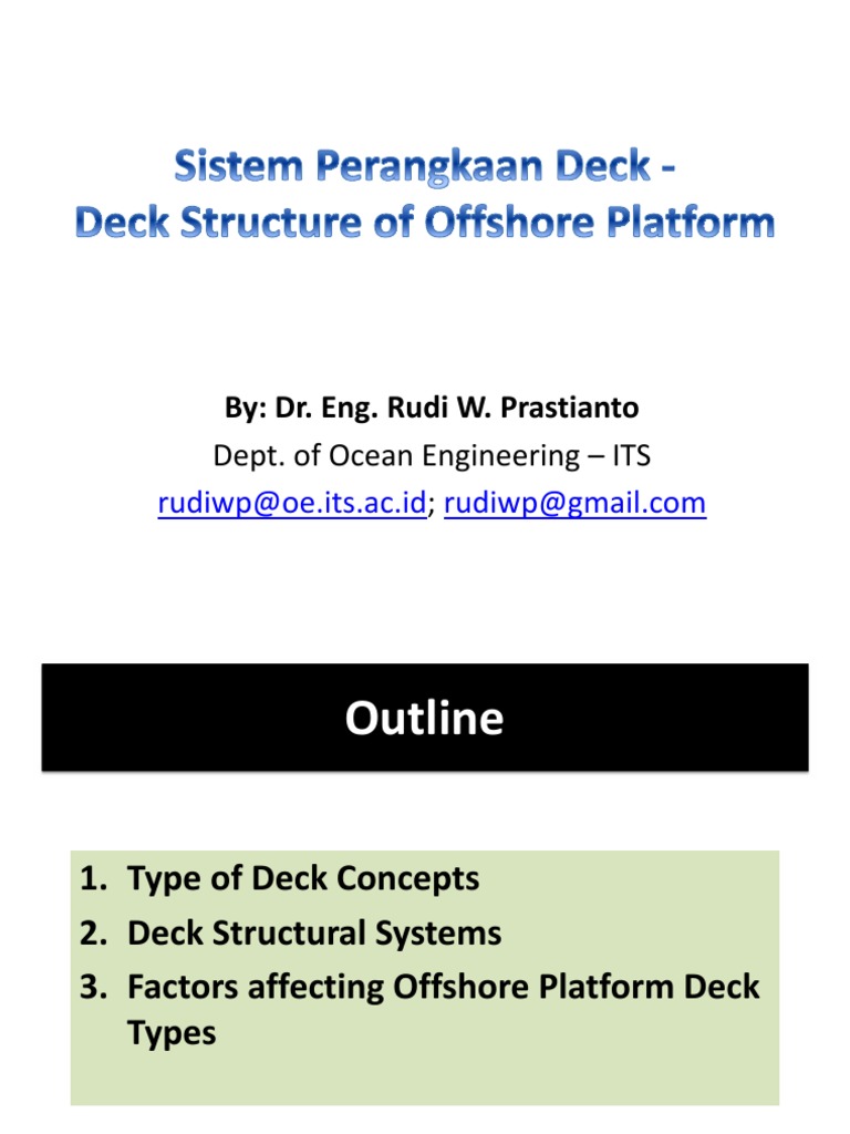 Offshore Deck Design Guide | PDF | Truss | Deck (Ship)