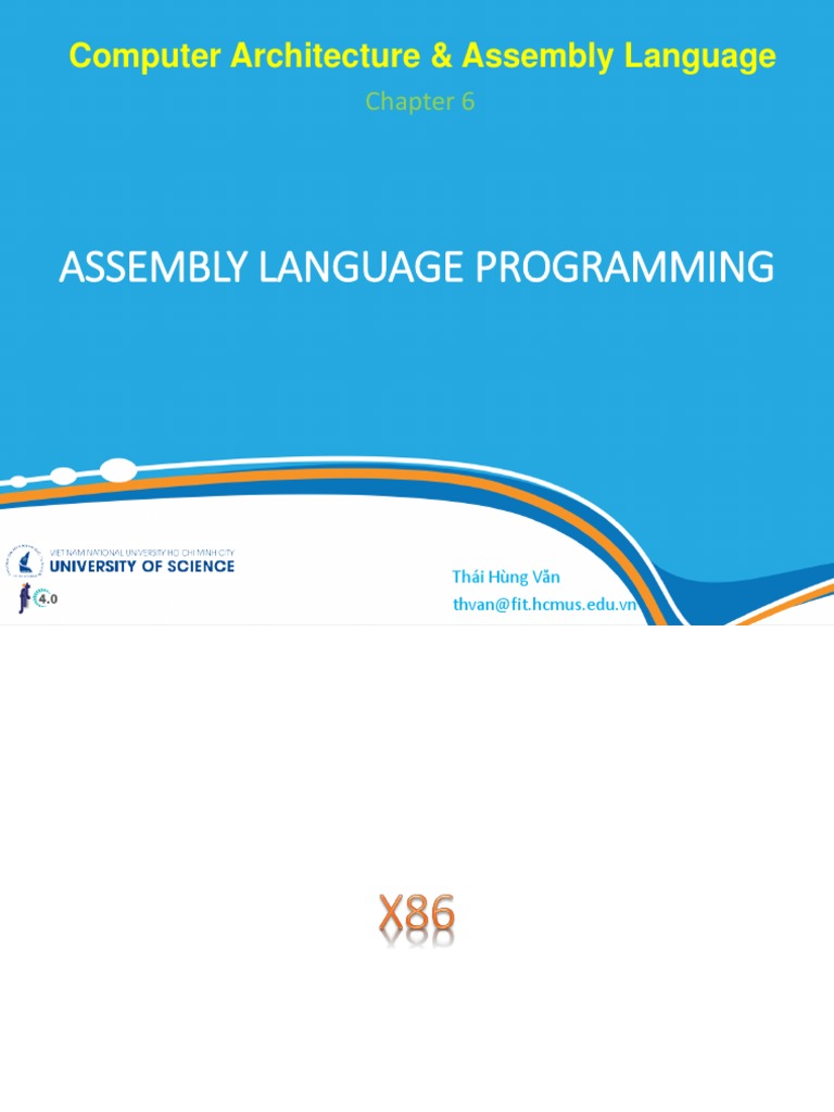 KTMT-HN.ch06.Assembly Language Programming | PDF | Assembly Language | Computer Programming