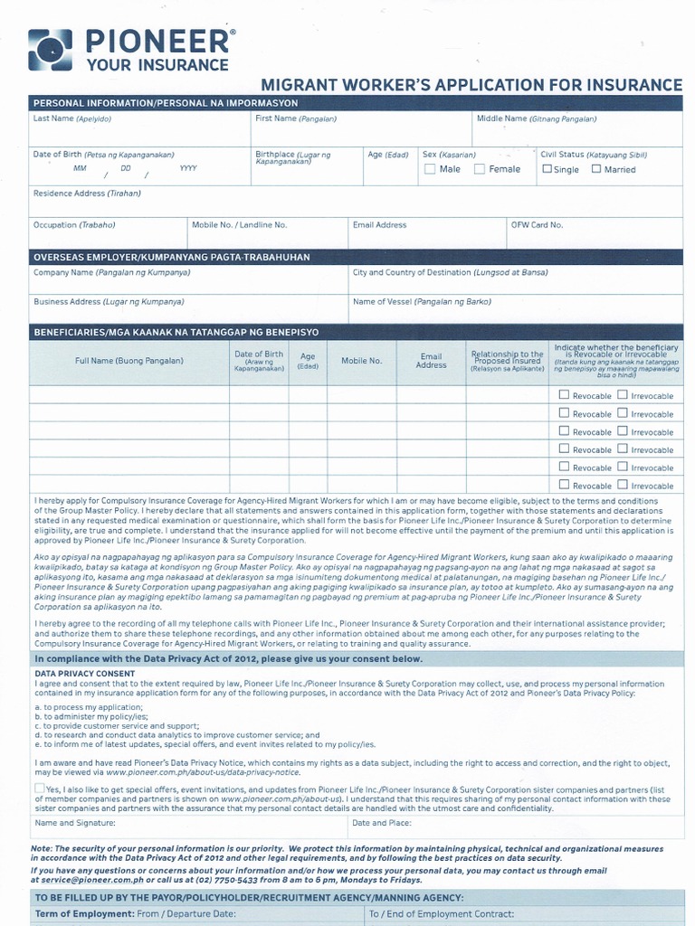 PIONEER Your Insurance | PDF