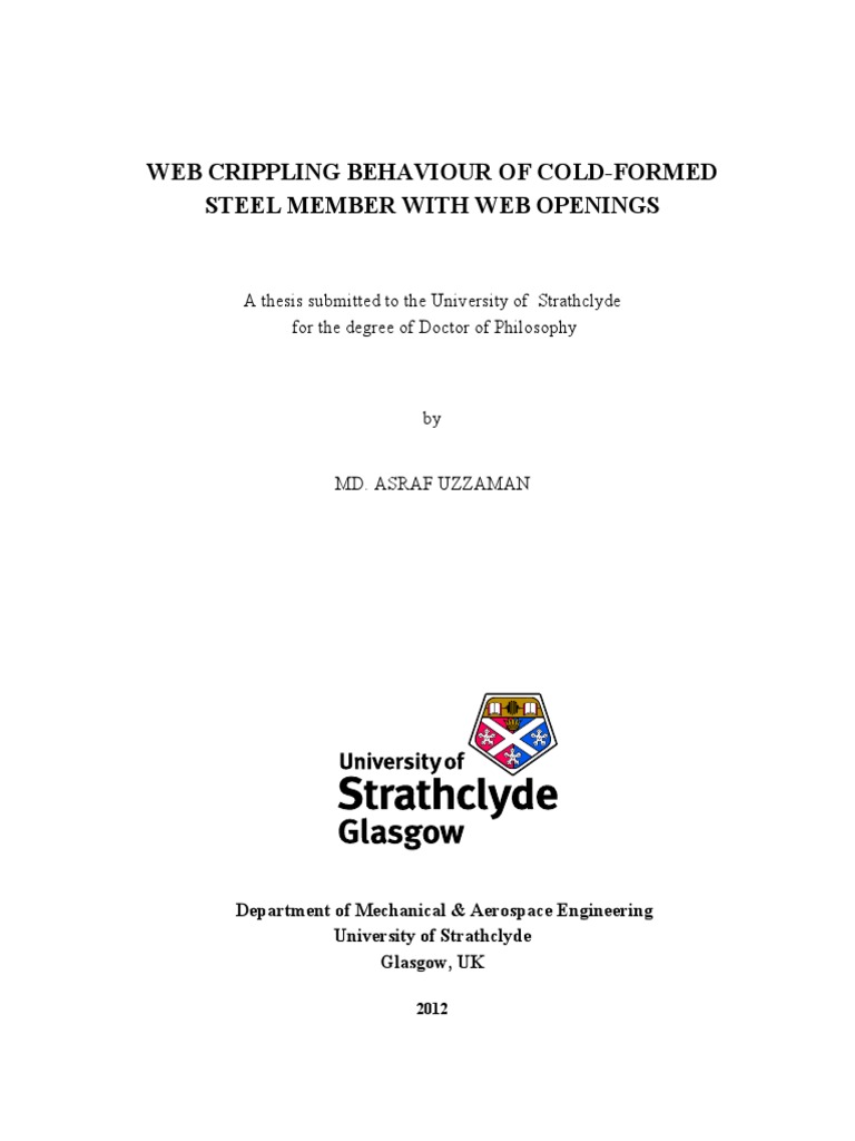 Web Crippling Behaviour Of Cold Formed Steel Member With Web Openings