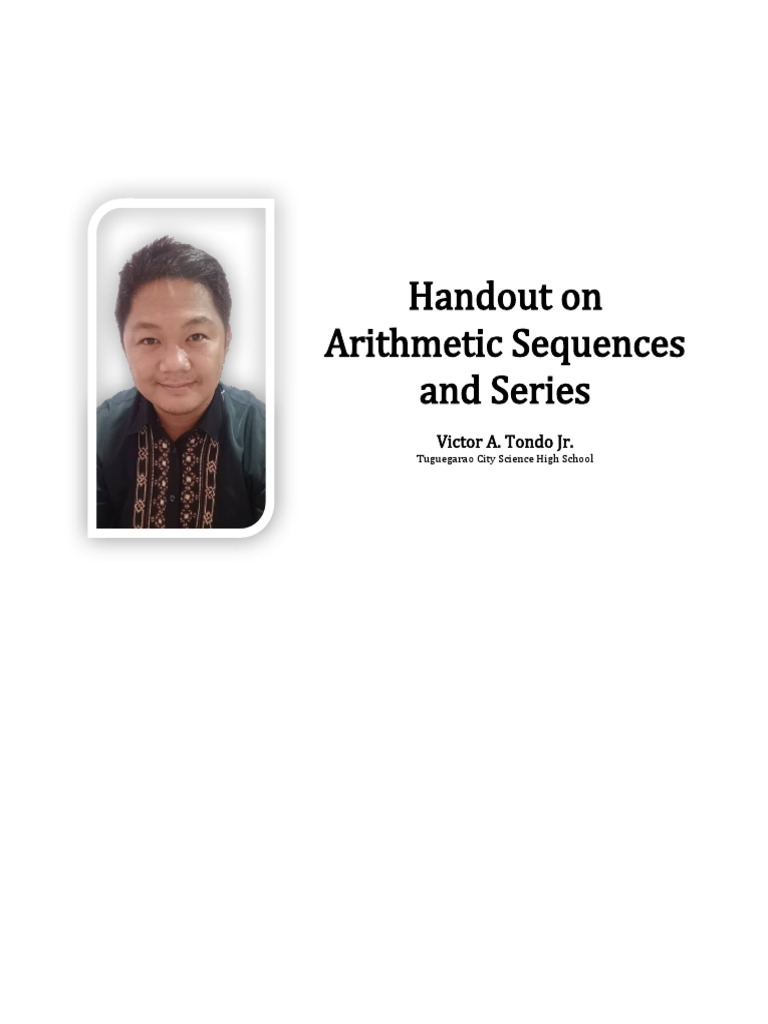 Arithmetic Sequences and Series HO | PDF | Mathematics