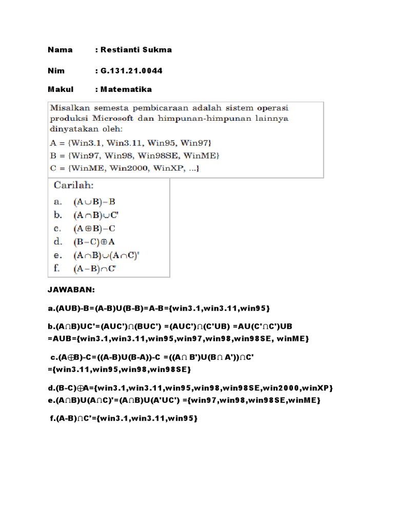 Quis Math Set of Numbers | PDF