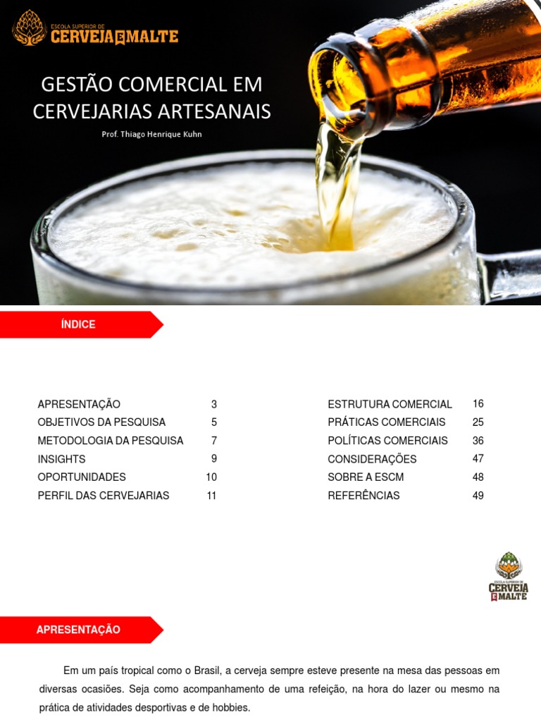 Ebook - Gestão Comercial para Cervejarias Artesanais - ESCM | PDF ...